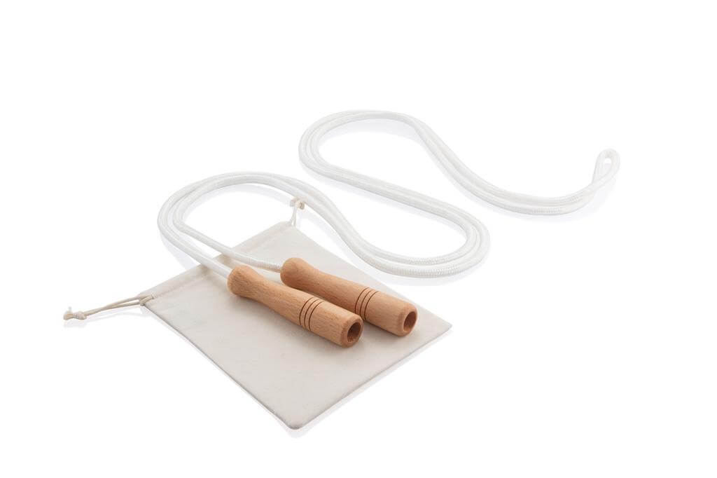 Cotton Jumping Rope in a Cotton Pouch - Details Exclusives Limited